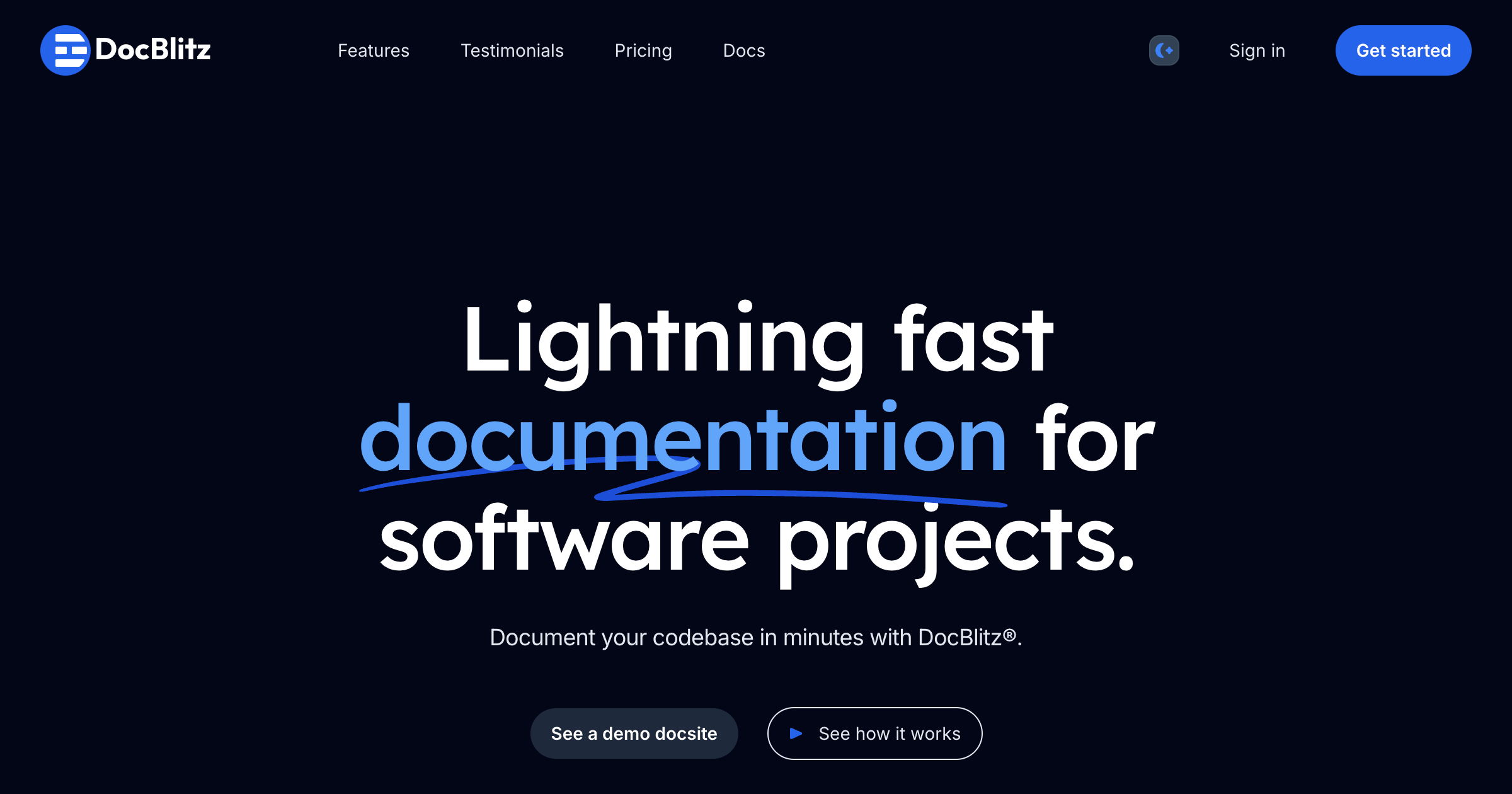 DocBlitz® - Automated documentation for software projects